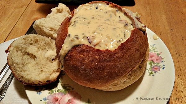 Cheesy Bacon Wild Rice Soup - A Farmish Kind of Life