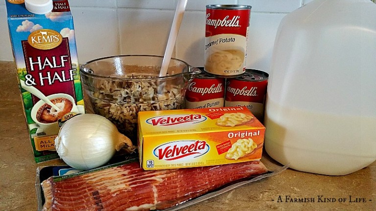 Cheesy Bacon Wild Rice Soup - A Farmish Kind of Life