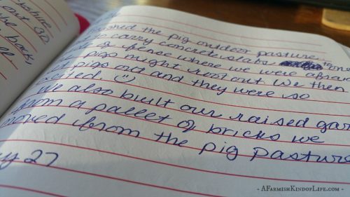 Why You Should Keep a Farm Journal - A Farmish Kind of Life