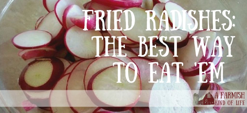Fried Radishes: The Best Way To Eat 'Em - A Farmish Kind of Life