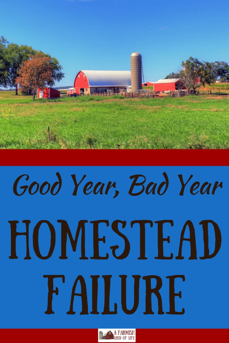 Good Year, Bad Year: Homestead Failure - A Farmish Kind of Life