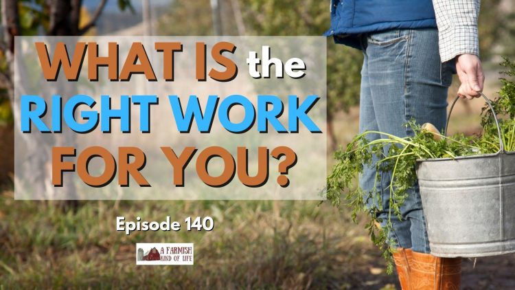 140: What is the right work for you? - A Farmish Kind of Life
