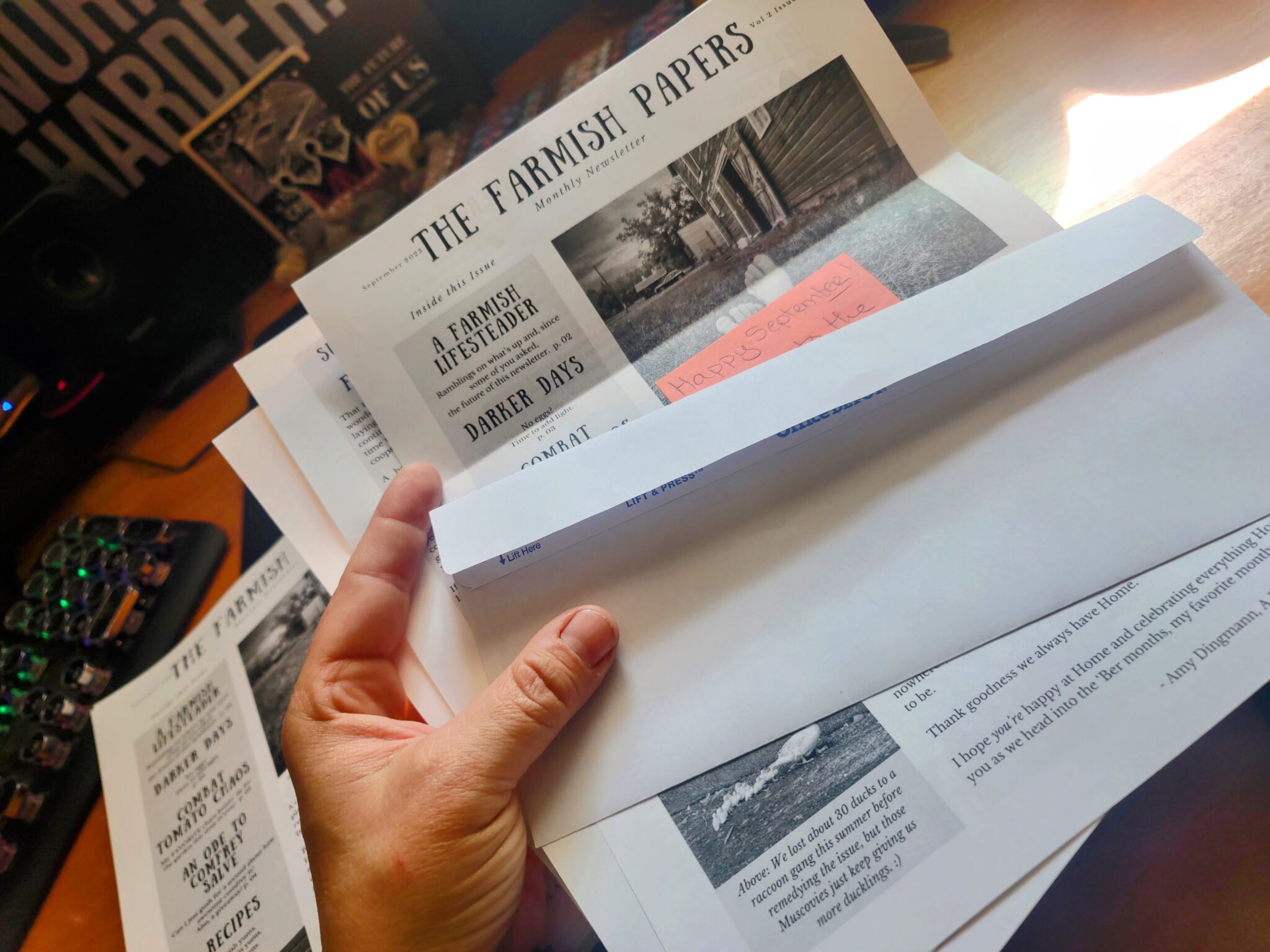 Snail Mail Newsletters! - A Farmish Kind of Life