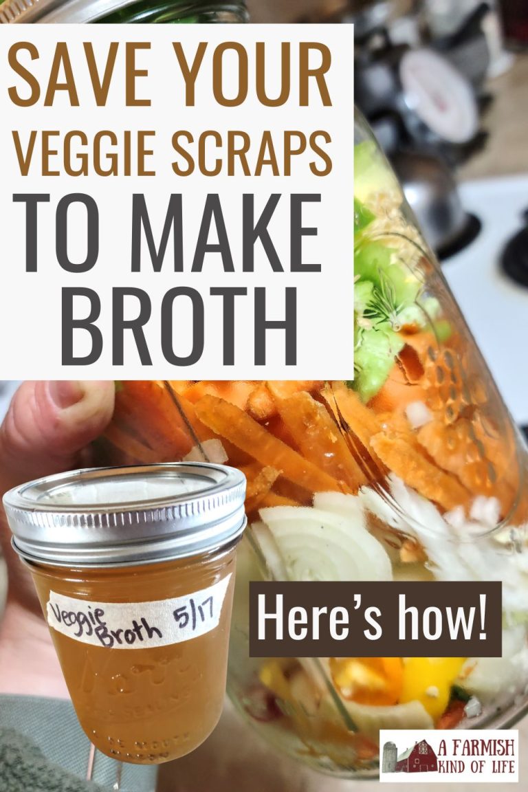 Easiest way to make vegetable broth - A Farmish Kind of Life